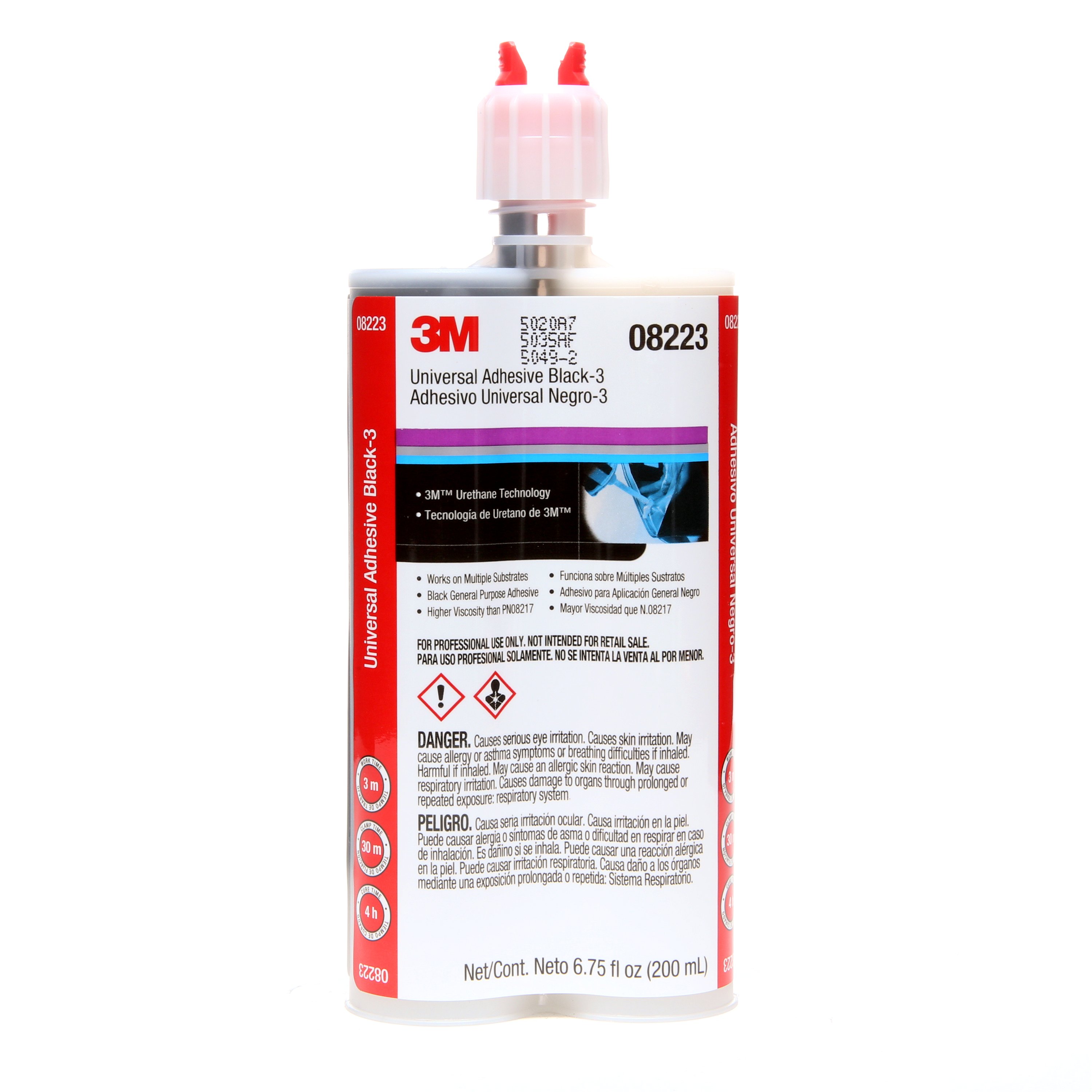 Buy in Bulk: 3M™ Universal Adhesive Black - 3, 08223, 200 mL Cartridge ...